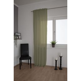 Vorhang HOMING "Lian" Gr. 1, gr&uuml;n, B:140cm H:245cm, Leinen, Polyester, Gardinen, Vorhang, Vorhang Lian