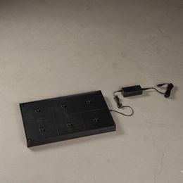 Konstsmide LED Tischleuchte "Ladestation", schwarz, &Oslash; 47cm H: 4cm, 2 Stk., Leuchten, Ladestation f&uuml;r USB-Tischleuchten inkl. Transformator, LED Tischleuchte