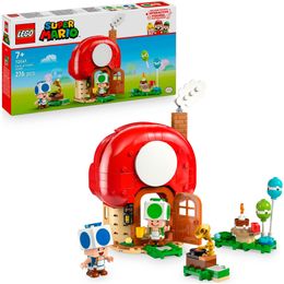 Konstruktionsspielsteine Lego "Party beim Toad-Haus (72041), Lego Super Mario", bunt, Spielbausteine, Kinder, Kunststoff, Konstruktionsspielsteine, Made in Europe