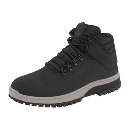 Schn&uuml;rboots K1x "Territory Superior", Herren, Gr. 46, schwarz (schwarz, sanftes wei&szlig;), Leder, Schuhe Schn&uuml;rboots, Winterstiefel, Schn&uuml;rstiefel, Winterschuhe