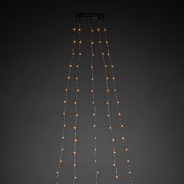 Konstsmide LED-Baummantel, Energieeffizienz: F, silber (silberfarben), Dioden 240 Stk. Flammen 240 Stk., Kabell&auml;nge 5m x Gesamtl&auml;nge 7,4m, Lichterketten, Micro LED Lichterkette mit Ring &Oslash; 11, 5 Str&auml;nge &agrave; 48 Dioden, LED-Baummantel