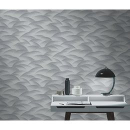 Vliestapete FASHION FOR WALLS "Sparkling Sea", silber (silberfarben), B:0,53m L:10,05m, Vlies, Tapeten, Vliestapete, Phthalate frei