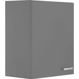 H&auml;ngeschrank Optifit "Parma", grau (basaltgrau), B:60cm H:70,4cm T:34,9cm, Holzwerkstoff, Schr&auml;nke, H&auml;ngeschrank, Breite 60 cm
