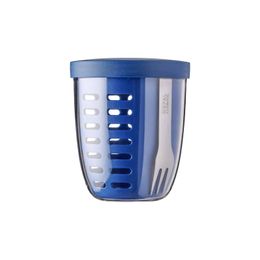 Lunchbox Mepal "Fruitpot Ellipse 600 ml", blau (vivid blau), Lebensmittelaufbewahrungsbeh&auml;lter, Lunchbox