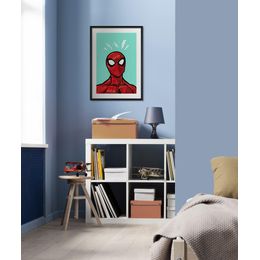 Wandbild Komar "Spider-Man Danger Ahead", bunt (farbe bild(er): bunt), Disney, 1 Stk., Vlies, Bilder, Wandbild, 50 x 70 cm (Breite x H&ouml;he) - Kinderzimmer, Dekoration