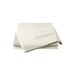 JOOP! Wohndecke JOOP "Wohndecken 1er Pack" Gr. 150, wei&szlig; (ecru), B:150cm, Obermaterial: 58% Baumwolle CO. 35% Polyacryl PAN. 7% Polyester PES., Wohndecken, Wohndecke