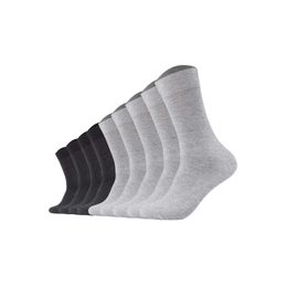 Sneakersocken Camano "Socken 9er Pack", Damen, Gr. 43-46, grau (hellgrau, grau), Obermaterial: 80% Baumwolle CO. 17% Polyamid PA. 3% Elasthan EL., Socken Sneakersocken