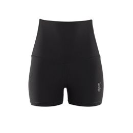 Hotpants WINSHAPE "Functional Comfort HWL512C", Damen, Gr. M, Normalgr&ouml;&szlig;en, schwarz, 85% Polyester, 15% Elasthan, Hosen Hotpants, High Waist Hot Pants