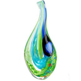 Dekoobjekt CASABLANCA BY GILDE "Dekoobjekt Viridis gr&uuml;n H. 38 cm", gr&uuml;n, B:18cm H:38cm T:9cm, Glas, Dekofiguren, Dekoobjekt