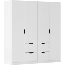 Kleiderschrank Rauch "Freising ger&auml;umiger Schrank Garderobe Schlafzimmerschrank", wei&szlig;, B:181cm H:197cm T:54cm, Holzwerkstoff, Schr&auml;nke, Kleiderschrank, mit Griffmulden und Schubk&auml;sten OTTO&acute;s Chois TOP PRODUKT