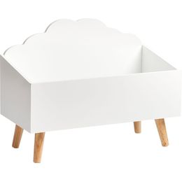 Spielzeugtruhe zeller PRESENT "Wolke", wei&szlig;, B:58cm H:45cm T:28cm, MDF, Aufbewahrungsboxen, Spielzeugtruhe, Kinderm&ouml;bel in nordischen Design, Topseller