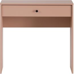 Schminktisch Schildmeyer "Smash, Breite 80 cm, Laptoptisch, Konsolentisch", rot (apricot, apricot, apricot), B:80,1cm H:78,5cm T:40cm, Tische, Schminktisch, Schublade mit Teilauszug und hochwertigen Metallbeschl&auml;gen