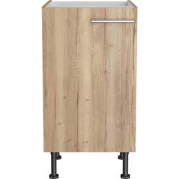 Sp&uuml;lenschrank Optifit "Klara", braun (wildeiche), B:45cm H:87cm T:58,4cm, Holzwerkstoff, Schr&auml;nke, Sp&uuml;lenschrank, Breite 45 cm