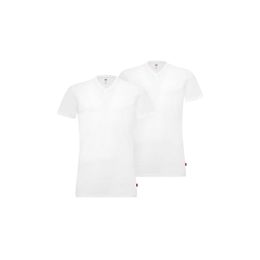 Levi's T-Shirt LEVI'S "T-Shirt 2er Pack", Herren, Gr. M, wei&szlig;, Obermaterial: 95% Baumwolle CO. 5% Elasthan EL., Shirts T-Shirt