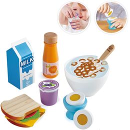 Spiellebensmittel HAPE "Fr&uuml;hst&uuml;cks-Set", bunt, Kaufladensortimente, Kinder, Holz, Spiellebensmittel, aus Holz; f&uuml;r Kaufladen oder Kinderk&uuml;che