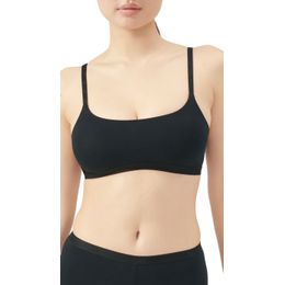 Bralette-BH adidas Sportswear "Active Essentials Cotton", Damen, Gr. L, N-Gr, 000, schwarz, Single Jersey, Obermaterial: 95% Baumwolle, 5% Elasthan, BHs Bralette-BH, mit verstellbaren Tr&auml;gern und herausnehmbaren Pads