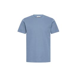 Rundhalsshirt Casual Friday "Rundhalsshirt CFNilo", Herren, Gr. S, blau (bering sea), Obermaterial: 100% Baumwolle CO., Shirts Rundhalsshirt