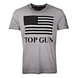 T-Shirt Top Gun "T-Shirt Search TG20191024", Damen, Gr. XL, grau, Obermaterial: 100% Baumwolle CO., Shirts T-Shirt