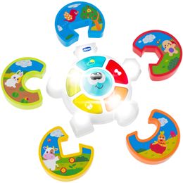Lernspielzeug Chicco "Elektronisches Puzzle - Errate Das Tier", bunt, Lernspielzeug, BabyH:5cm &Oslash;:25cm, Lernspielzeug, mit Licht und Sound, H:5cm &Oslash;:25cm