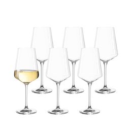 Wei&szlig;weinglas Leonardo "Wei&szlig;weingl&auml;ser Puccini 560 ml 6er Set transparent", bunt (transparent), Glas, Trinkgef&auml;&szlig;e, Wei&szlig;weinglas