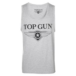 Yogatop Top Gun "Tank Top Truck TG20191003", Herren, Gr. XS, grau, Obermaterial: 93% Baumwolle CO. 7% Elasthan EL., Tops Yogatop