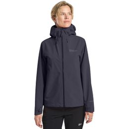 Funktionsjacke Jack Wolfskin "HIGHEST PEAK 3L JKT W", Damen, Gr. XXL (48), grau (graphite), Obermaterial: 100% Polyester. Futter: 100% Polyester, Jacken Funktionsjacke