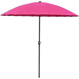Sonnenschirm Garden Pleasure, pink, Bezug: 100% Polyester, Standschirme, Sonnenschirm, mit 24 Streben, pink