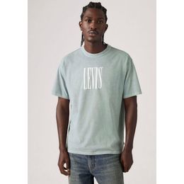 Levi's T-Shirt LEVI'S "VINTAGE FIT GRAPHIC TEE", Herren, Gr. M, stretched serif 4 lead, Jersey, Obermaterial: 100% Baumwolle, bedruckt, normal h&uuml;ftbedeckend, Rundhals, Shirts T-Shirt, mit Logo-Print