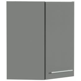 Eckh&auml;ngeschrank Optifit "Bern", grau (basaltgrau, basaltgrau), B:60cm H:70,4cm T:34,9cm, Schr&auml;nke, Eckh&auml;ngeschrank
