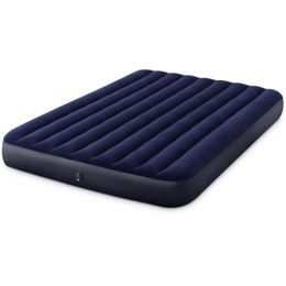 Luftbett Intex "DURA-BEAM Classic Downy Airbed" Gr. 152, blau, Luftbetten, B/H/L: 152cm x 25cm x 203cm, Vinyl, Luftbett, B:152cm H:25cm L:203cm