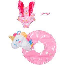 Puppenkleidung Baby Born "Schwimm-Set Einhorn 43 cm", rosa, Puppenkleidung, Baby, Puppenkleidung