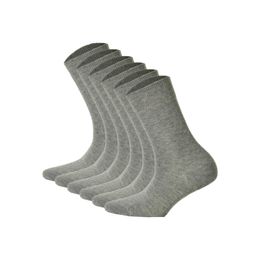 Kurzsocken Hudson "Socken 6er Pack", Damen, Gr. 35-38, silber, Obermaterial: 75% Baumwolle CO. 23% Polyamid PA. 2% Elasthan EL., Socken Kurzsocken