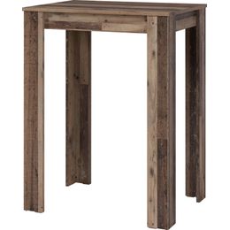 Bartisch ByLiving "Nele", braun (old wood), B:80cm H:104cm T:60cm, Tische, Bartisch, H&ouml;he 104 cm, in verschiedenen Farben