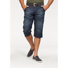Bermudas Arizona "Tom", Herren, Gr. 64, N-Gr, blau (dunkelblau us), Denim/Jeans, Obermaterial: 100% Baumwolle, used, Basic, normal kniebedeckend, Hosen Bermudas, Topseller
