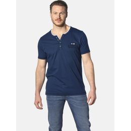 T-Shirt Jan Vanderstorm "T-Shirt HAFTOR", Herren, Gr. 7XL, blau (royal blau), Obermaterial: 100% Baumwolle CO., comfort fit normal, Serafino, Shirts T-Shirt