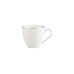 Villeroy & Boch Espressotasse VILLEROY & BOCH "Mokka-/Espressotasse Anmut Platinum No.1 60 ml wei&szlig;", wei&szlig;, Porzellan, Trinkgef&auml;&szlig;e, Espressotasse