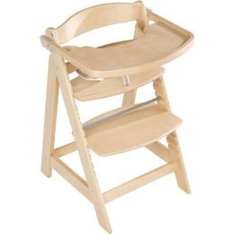 Hochstuhl Roba "Treppenhochstuhl Sit Up FUN, natur", Kinder, Gr. B/H/T: 45cm x 80cm x 54cm, beige (natur), St&uuml;hle Hochstuhl, inkl. abnehmbarem Essbrett und B&uuml;gel