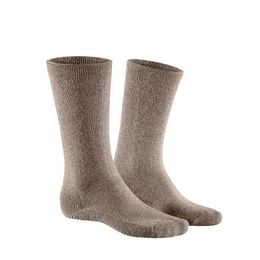 Socken Kunert "Socke Homesocks ABS", Herren, Gr. 47-50, grau (beige, meliert 8320), Obermaterial: 75% Schurwolle WV. 23% Polyamid PA. 2% Elasthan EL., Socken Socken