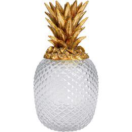 Aufbewahrungsbox KARE DESIGN "Deko Dose Pineapple Visible", gold (goldfarben), B:16cm H:31cm T:16cm, Aufbewahrungsboxen, Aufbewahrungsbox