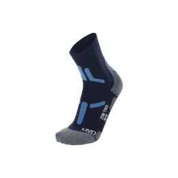 Kurzsocken uyn "Socken 1er Pack", Herren, Gr. 35-38, grau (grau, blau), Obermaterial: 85% Polyamid PA. 12% Polypropylen PP. 3% Elasthan EL., Socken Kurzsocken