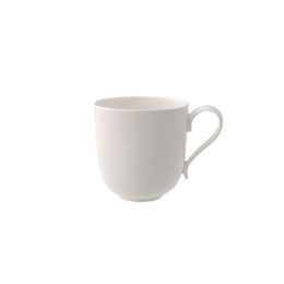 Villeroy & Boch Becher VILLEROY & BOCH "Becher mit Henkel New Cottage Basic 260 ml wei&szlig;", wei&szlig;, Porzellan, Trinkgef&auml;&szlig;e, Becher