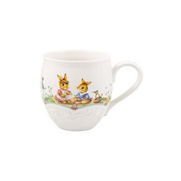 Villeroy & Boch Becher VILLEROY & BOCH "Henkelbecher Spring Fantasy 0,5 l bunt", bunt, Porzellan, Trinkgef&auml;&szlig;e, Becher