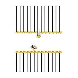 Bild Komar "Mickey Mouse Footlines", gr&uuml;n (farbe bild(er): gr&uuml;n), B:30cm H:40cm, Holz, Papier, Bilder, Bild, Wandbild zur Dekoration im Kinderzimmer - ohne Rahmen