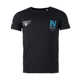 T-Shirt Top Gun "Shirt NB20117", Damen, Gr. S, schwarz, Obermaterial: 100% Baumwolle CO., Shirts T-Shirt