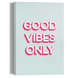 Leinwandbild Reinders "Good Vibes Only", rosa (farbe bild(er): rosa), B:20cm H:30cm T:2,5cm, Leinwand, Bilder, Leinwandbild