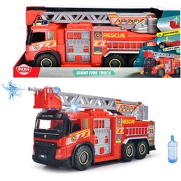 Spielzeug-Feuerwehr DICKIE TOYS "Giant Fire Truck", rot, Spielzeugfahrzeuge, KinderT:57cm, Kunststoff, Spielzeug-Feuerwehr, mit Licht und Sound, T:57cm