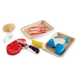 Spiellebensmittel HAPE "Fisch & Fleisch Set", bunt, Kaufladensortimente, Kinder, Holz, Spiellebensmittel