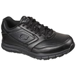 Berufsschuh Skechers "NAMPA WYOLA" Gr. 35, schwarz, 35, Lederimitat, Schuhe, Berufsschuh, Schn&uuml;rschuh f&uuml;r Gastronomie,Pflege mit komfortabler Innensohle