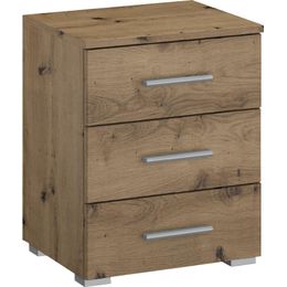 Nachtkommode Rauch "Base", braun (eiche artisan), B:40cm H:52cm T:40cm, Holzwerkstoff, Sideboards, Nachtkommode, optional in moderner Hochglanz-Front