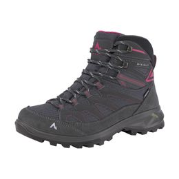 Wanderschuh McKINLEY "Vulcanus MID AQX W", Damen, Gr. 36, bunt (anthrazit, pink), Leder, Textil, Schuhe Wanderschuh, wasserdicht